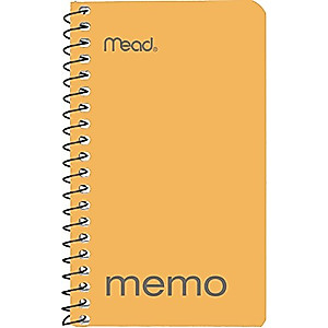 Mead Small Notebook, 24 Pack of pocket notebook 3x5 " College Ruled Small Memo Pad Wirebound 60 Sheets, Pastel Colors of Mini Notebook in Bulk pack