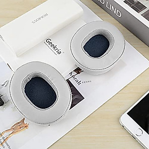 Ear Pads for Skullcandy Crusher Wireless Crusher Evo Crusher ANC Hesh 3 Venue ANC Headphones Replacement Ear Cushions, Ear Covers, Headset Earpads (Protein Leather/White)