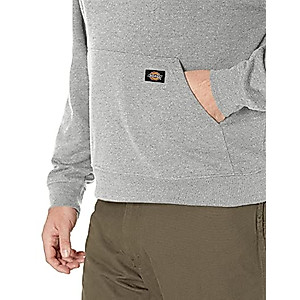 Dickies Men's Pullover Fleece Hoodie, Heather Gray, Large