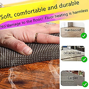 Wood Grain Rolling Chair Mat for Carpet Non-Slip Gaming Rug Non-Slip Rug  for Office Chair Computer 37 Inch