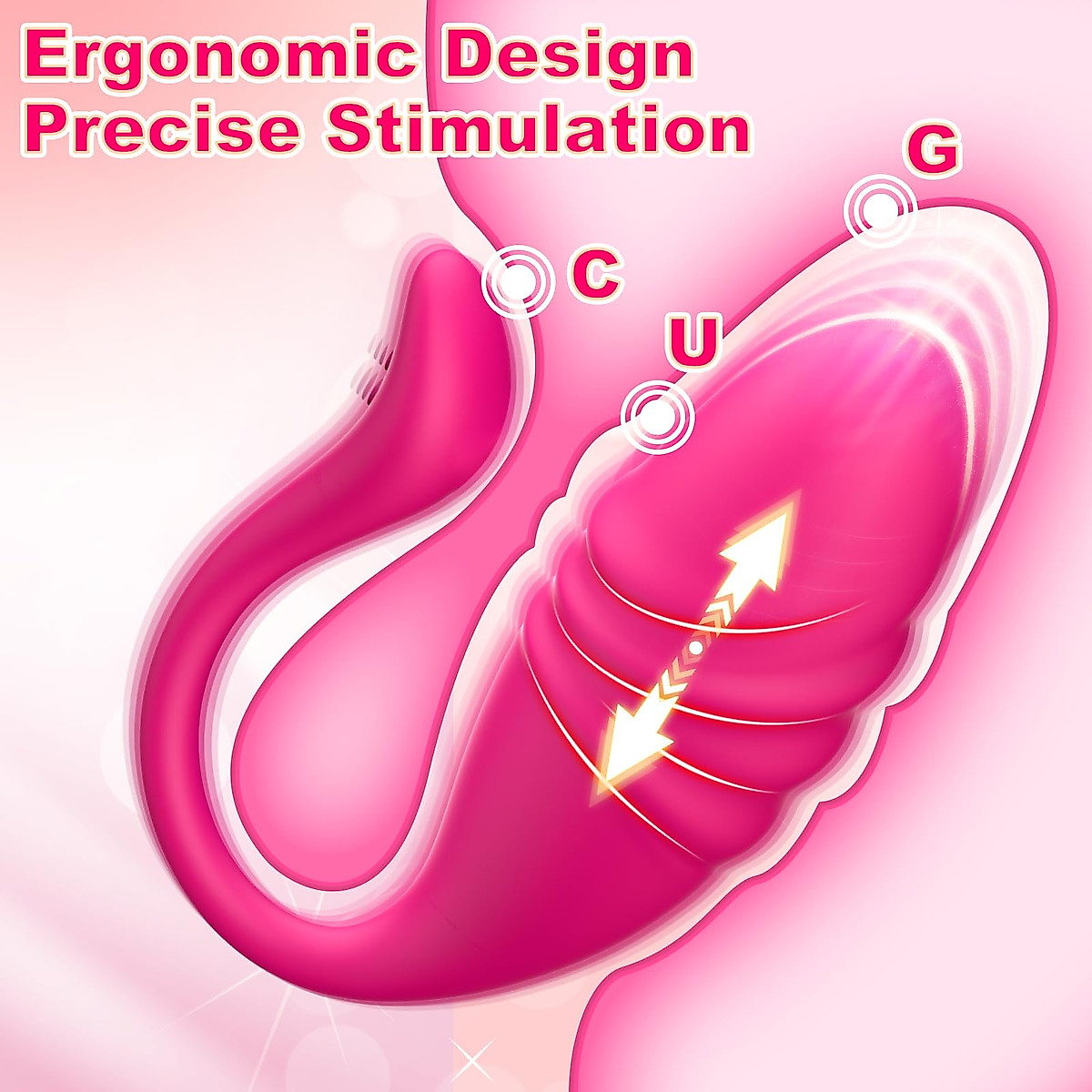 Sex Toys Thrusting Dildo Vibrator - Remote Control G Spot Vibrator Adult Toys, Wearable Panty Couple Vibrator with APP Control & 9 Thrusting & Vibrating Modes, Adult Sex Toys & Games for Women Couples