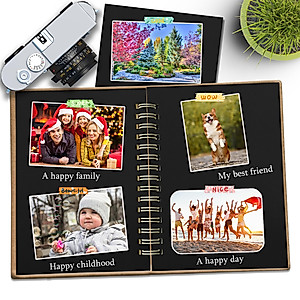 Twavang 25 Sheets Black Cardstock Paper 8.5'' x 11'', 250gsm/92lb Thick Paper for Scrapbook, Invitations, Printing and DIY Cards