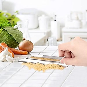 Table Crumb Sweeper, Crumb Sweeper for Tablecloth, Crumb Scraper Cumb Catcher on Table, Server Tools Stainless Steel Crumbers for Servers, Waiters and Waitresses