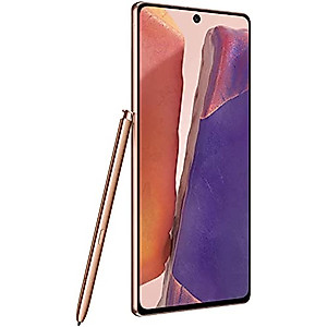 SAMSUNG Electronics Galaxy Note 20 5G N981U Mystic Bronze Android Cell Phone, US Version, 128GB of Storage, Smartphone, AT&T Locked - (Renewed)