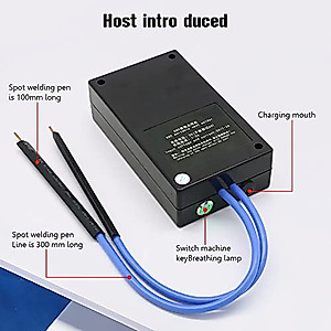 Havcybin Welding Machine Pen DIY Portable Battery Storage Spot Welder Set 12V PCB Circuit Board Welding Current for 18650/26650 (KKK004 K8C)