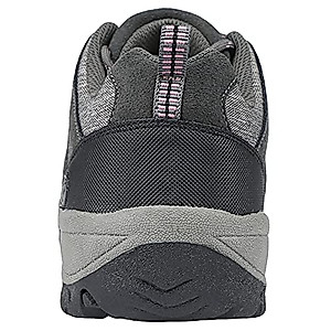 Northside Women's Monroe Low Hiking Shoe, Charcoal/Dusty Rose, 9