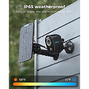 REOLINK Security Camera Wireless Outdoor, 2K 4MP Night Vision with Spotlight, 2.4/5Ghz WiFi, Wire-Free Battery Solar Powered, Smart Detection, No Hub Needed, Argus 3 Pro with Solar Panel (Black)