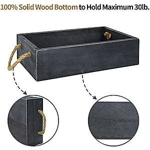 Unistyle Toilet Tray Toilet Tank Box Wood Tissue Holder Box Toilet Paper Tank Storage Basket Decorative Storage Box for Countertop Bathroom Box for Toilet Basket for Toilet Paper Black