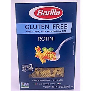 Barilla Gluten Free Pasta Variety Pack- Includes Penne Pasta, Rotini Pasta, and Elbow Macaroni Pasta Noodles. Barilla Pasta Bulk Set by Snackivore (3 x 12oz Boxes).
