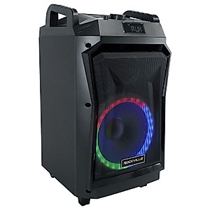 Rockville RockNGo 800 10" Portable Wireless Bluetooth Speaker w/LED/Wheels/Loud!, Black