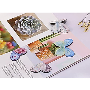 Butterfly Bookmarks Penta Angel 16Pcs Cute Foldable Butterfly Page Book Marker Clip for Student Teachers Reading School Home Office Supplies (Butterfly)