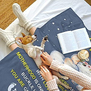 Omokil New Mom Gifts for Women, First Time Mom Gift, Pregnancy Gifts, New Mom Essentials, Postpartum Gifts for Mom, Mom to Be Gift, Gender Reveal Gifts Blanket for New Parents - 60" X 50"