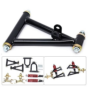 Front Suspension Swingarm Assembly For Diy Parts For Diy Bike Electric Atv Kart Bike Front Suspension Arm Assembly Kit For Atv Quad Bike Dirt Bike Upper/Lower Swingarm