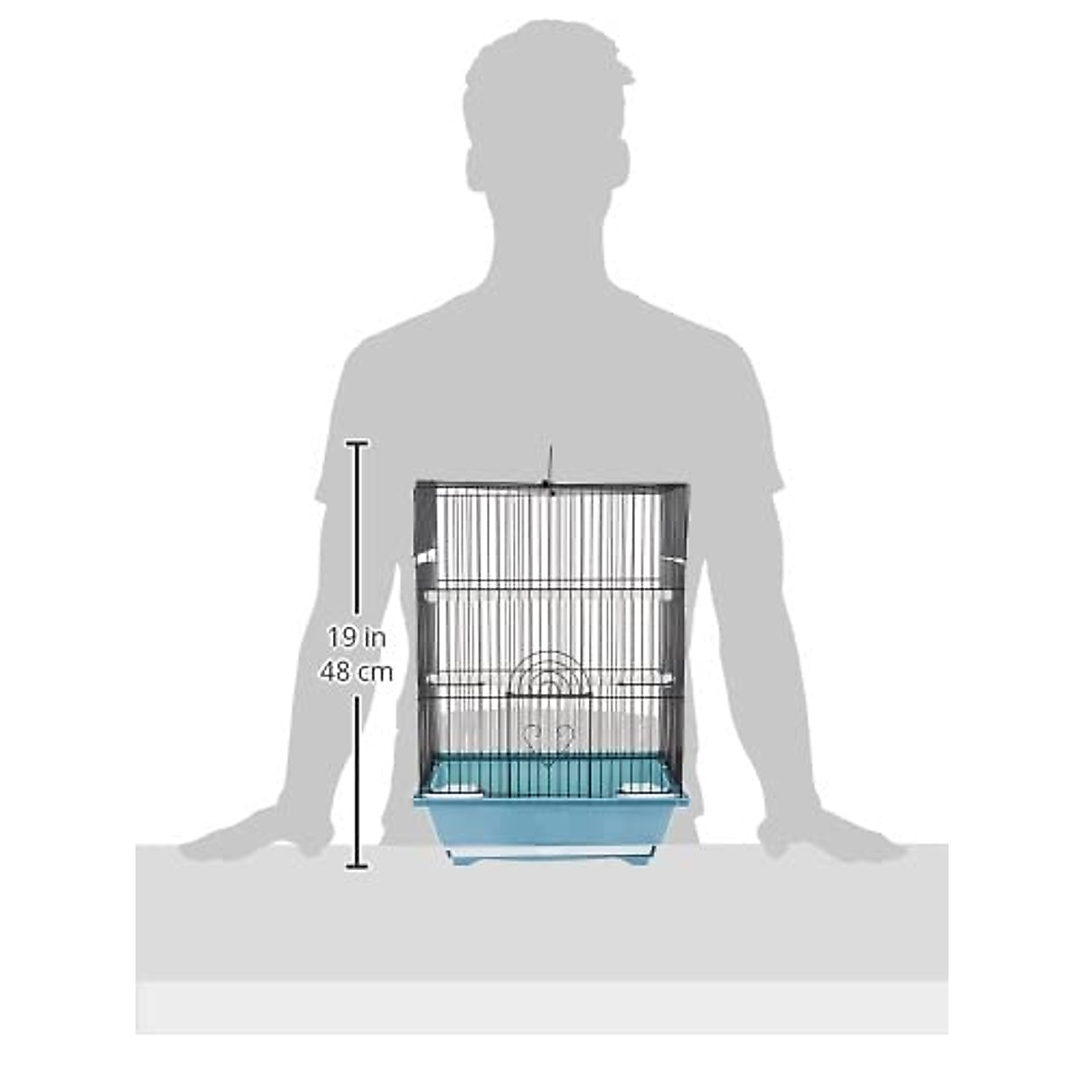 Prevue Pet Products SP50021 Slate Bird Cage, Small, Blue