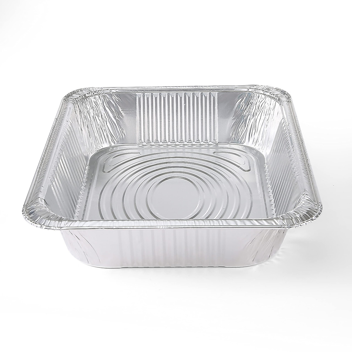 Glad Disposable Half Size Aluminum Steam Pans - 2 Count, 12.5 x 10.25 x 2.5 Inches, Foil Pans for Steaming