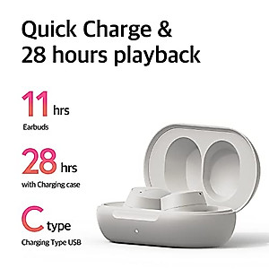 Phiaton Bonobuds Lite True Wireless Earbuds with Clear Voice by Intelligo and Ambient Mode | Bluetooth Earphones with 11 Hour Playtime