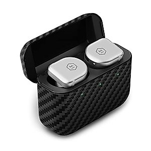 MASTER & DYNAMIC MW08 Sport Active Noise-Cancelling True Wireless Earphones (Silver Sapphire Glass/Black Case)