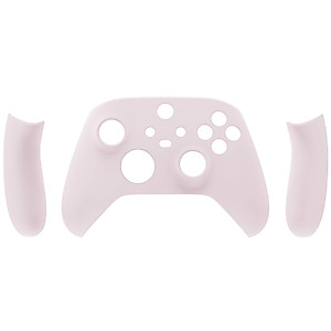eXtremeRate Side Rails Grips Shell for Xbox Series X & S Controller, Cherry Blossoms Pink Custom Accessories Back Panels Faceplate for Xbox Core Wireless Controller [Controller NOT Included]