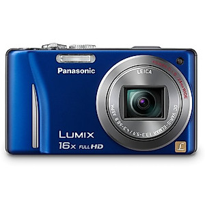 Panasonic Lumix DMC-ZS10 14.1 MP Digital Camera with 16x Wide Angle Optical Image Stabilized Zoom and Built-In GPS Function (Blue)