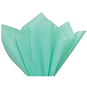 Pack of 48 Gift Grade Tissue Paper Sheets - 15 x 20" Choose Color (Aqua)