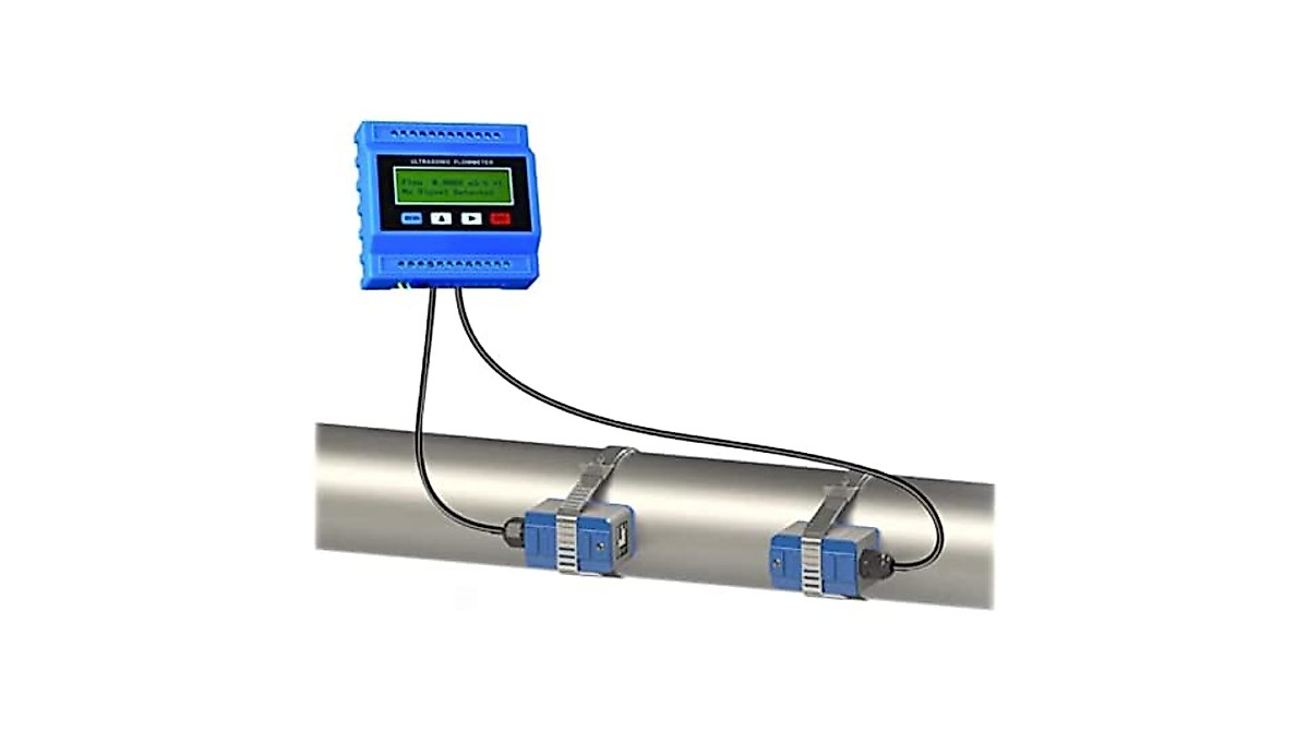Ultrasonic Flowmeter, TUF-2000M Module Ultrasonic Flow Meter Digital Liquid Flowmeter No Cable ...