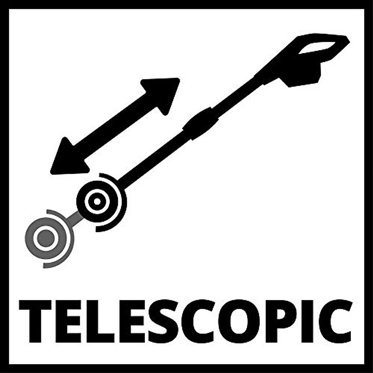 Einhell Power X-Change 18V Cordless Grout Cleaner - Adjustable Telescopic Long Handle, Replaceable Brushes (Nylon And Steel Included) - GE-CC 18 Li Solo (Battery Not Included)