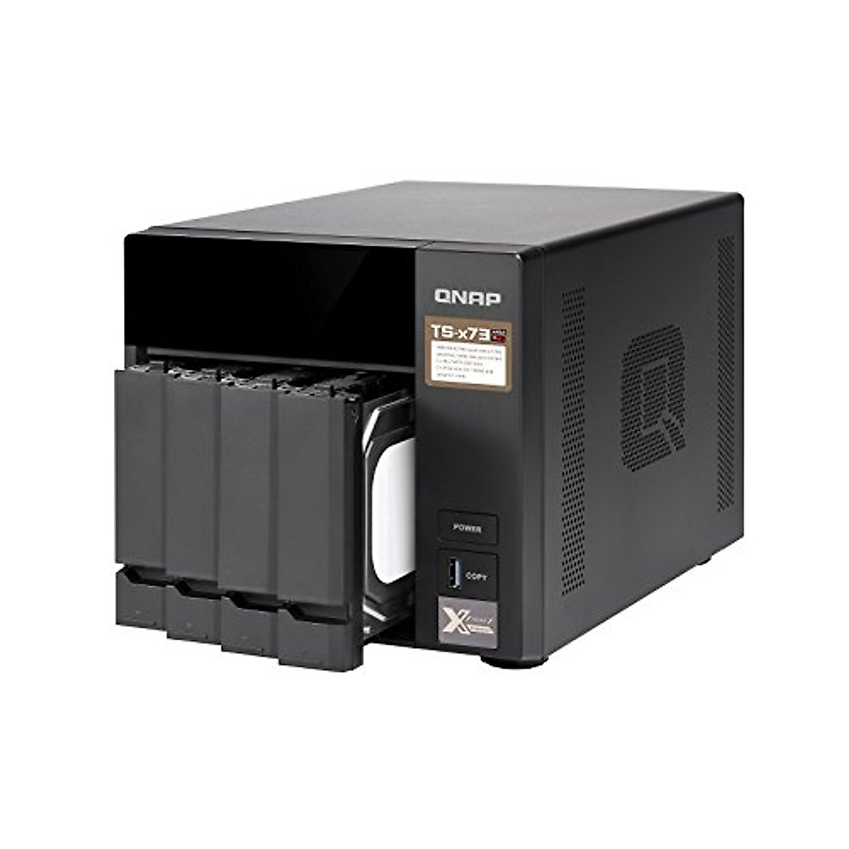 QNAP TS-473-4G 8 Bay NAS with AMD R-Series Quad-core 2.1GHz, and Four 1GbE Ports