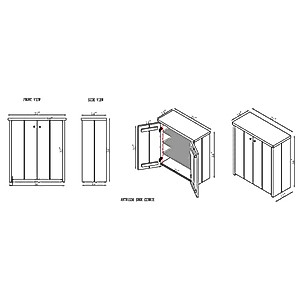 Alaterre Furniture Bethel Acacia Wood 31" W Shoe Cubbie Cabinet