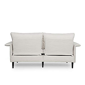 Christopher Knight Home Resaca 3 Seater Sofa, Beige + Dark Brown