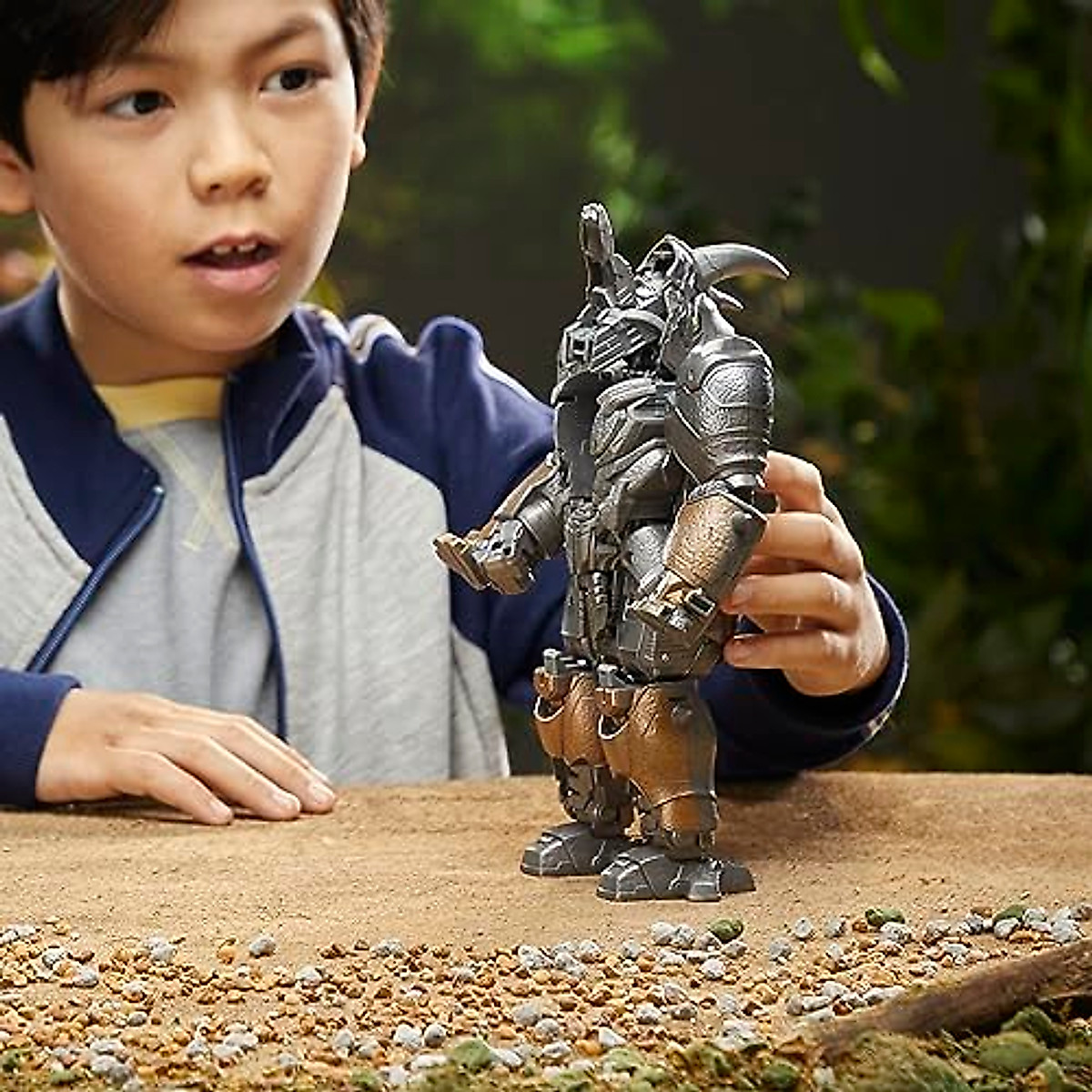 Transformers Toys Rise of The Beasts Movie, Smash Changer Rhinox Converting Action Figure for Ages 6 and up, 9-inch