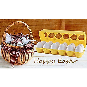 JUNBESTN Easter Matching Eggs Connect Eggs Carton Toys Gifts for 1 2 3 Years Old Kids Toddler Baby Girls Boys Shape Color Egg Play Learn