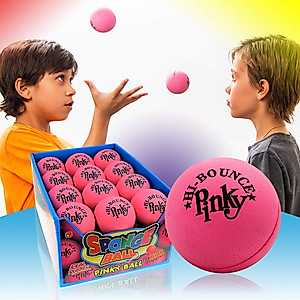 JA-RU High-Bounce Pinky Ball (4 Pack) Small Bouncy Rubber Balls for Kids. Stress Handball. Indoor & Outdoor Sport Games. Therapy Classroom Playground Toys. Throwing & Juggling. 976-4A