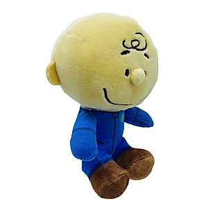 JINX Official Peanuts Collectible Plush Charlie Brown, Excellent Plushie Toy for Toddlers & Preschool, Super Cute Blue Astronaut Snoopy Team