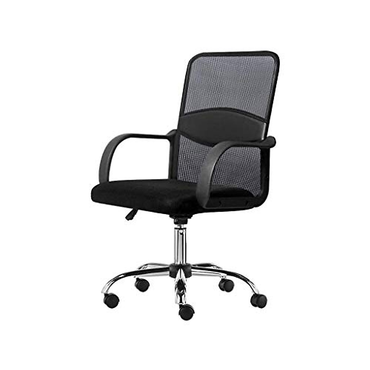 HOUKAI Office Chair Black,Ergonomic Desk Chair with Armrest Computer Chair with Lumbar Support Mid Back Home Office Swivel Mesh Chair (Color : D)