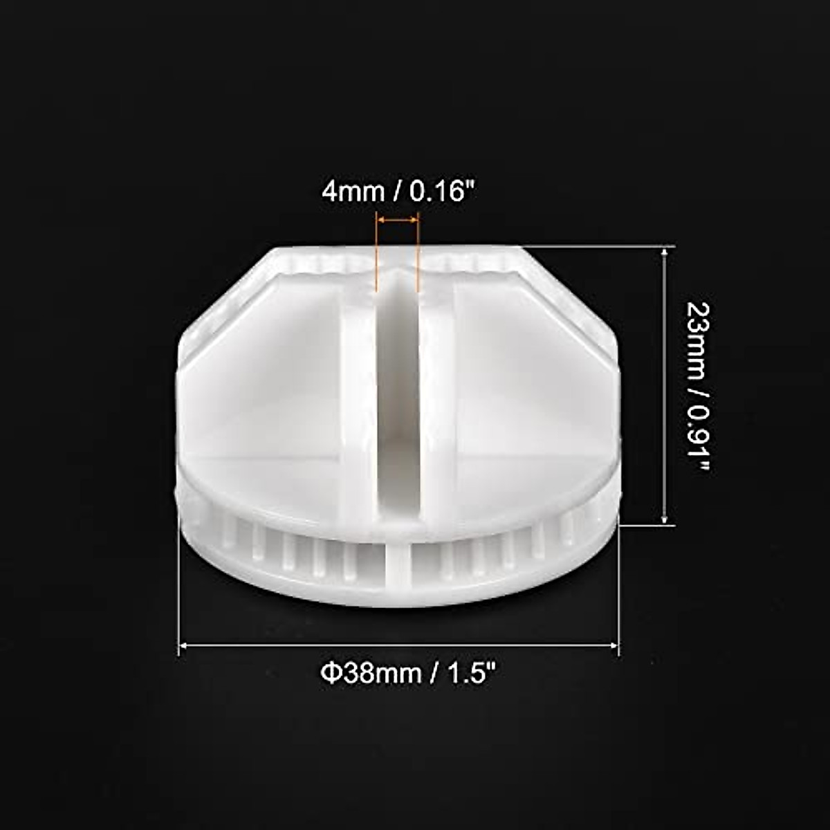 uxcell Plastic Wire Cube Connectors, 38x23mm Grid Buckle Clip for Storage Shelving Cabinet Organizer, White, 20Pcs