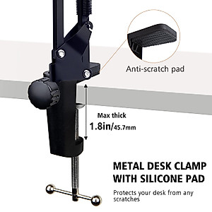 For Elgato Wave 3 Boom Arm Microphone Stand, Professional Mic Boom Arm Mic Stand Compatible with Elgato Wave:3 USB Condenser Microphone by SUNMON