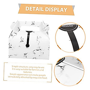 Zerodeko 10pcs Boxes Baking Box Mini Paper Cups Mini Cake Dome Cake Boxes Mini Muffins Gable Gift Boxes Cake Wrapping Boxes Mini Cake Boxes Paper Dessert Box Cake Holders White Cheese Food