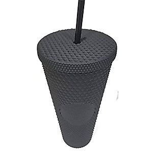 Starbucks Plastic 2021 Black Matte Studded Venti Tumbler, 24 oz