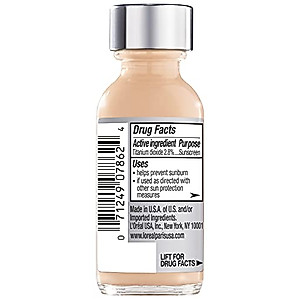 L'Oreal Paris Makeup True Match Super-Blendable Liquid Foundation, Natural Buff N3, 1 Fl Oz,1 Count
