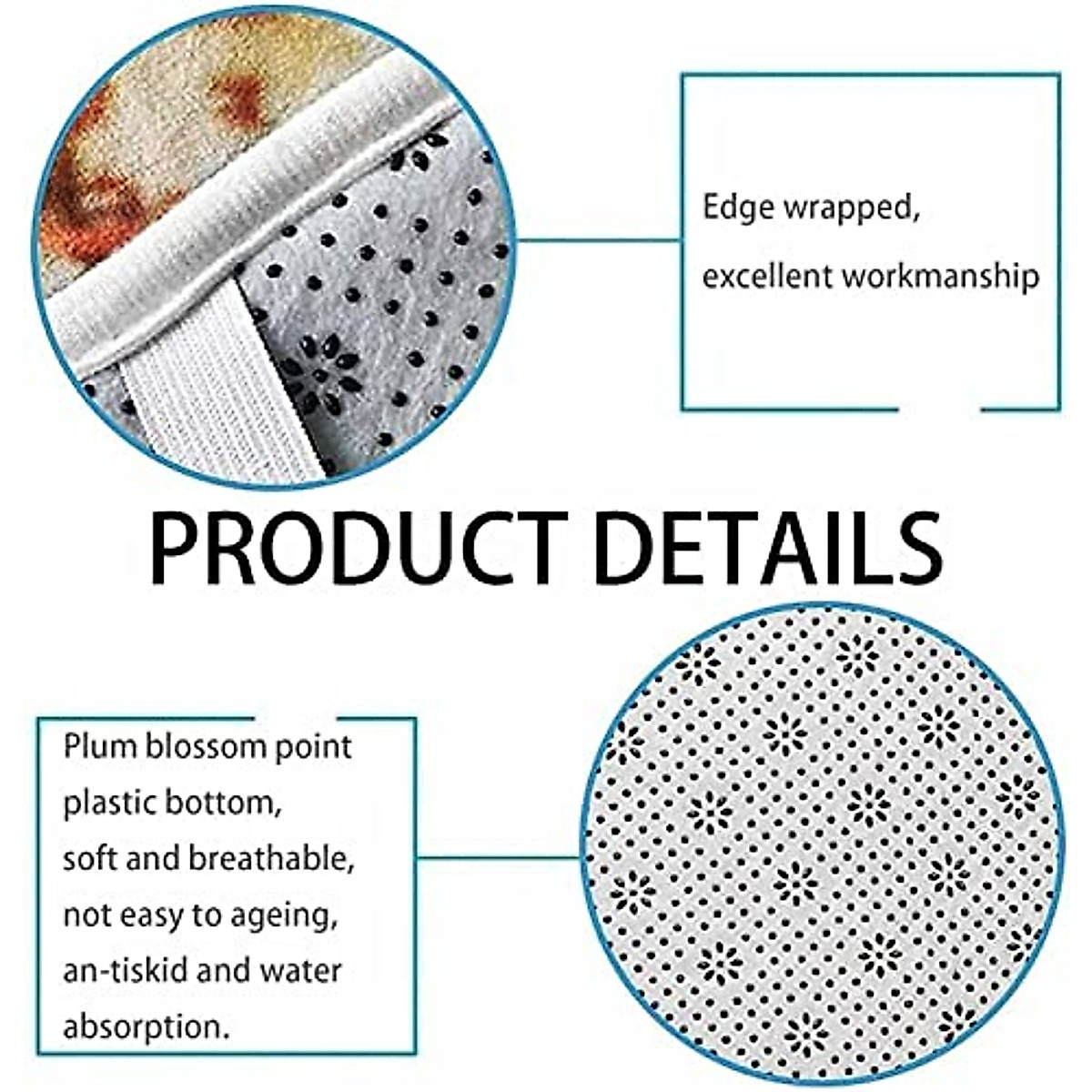 EARVO 4Pcs Breast Cancer Awareness Shower Curtain Curtain Set with Non-Slip Rugs, Toilet Lid Cover and Bath Mat, Pink Ribbon Bath Curtain 71x72 inches 12 Hooks SETYYEA22