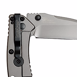 Kershaw Cryo Knife, 2.75" Stainless Steel Drop Point Blade, Assisted Opening Everyday Carry Pocket Knife