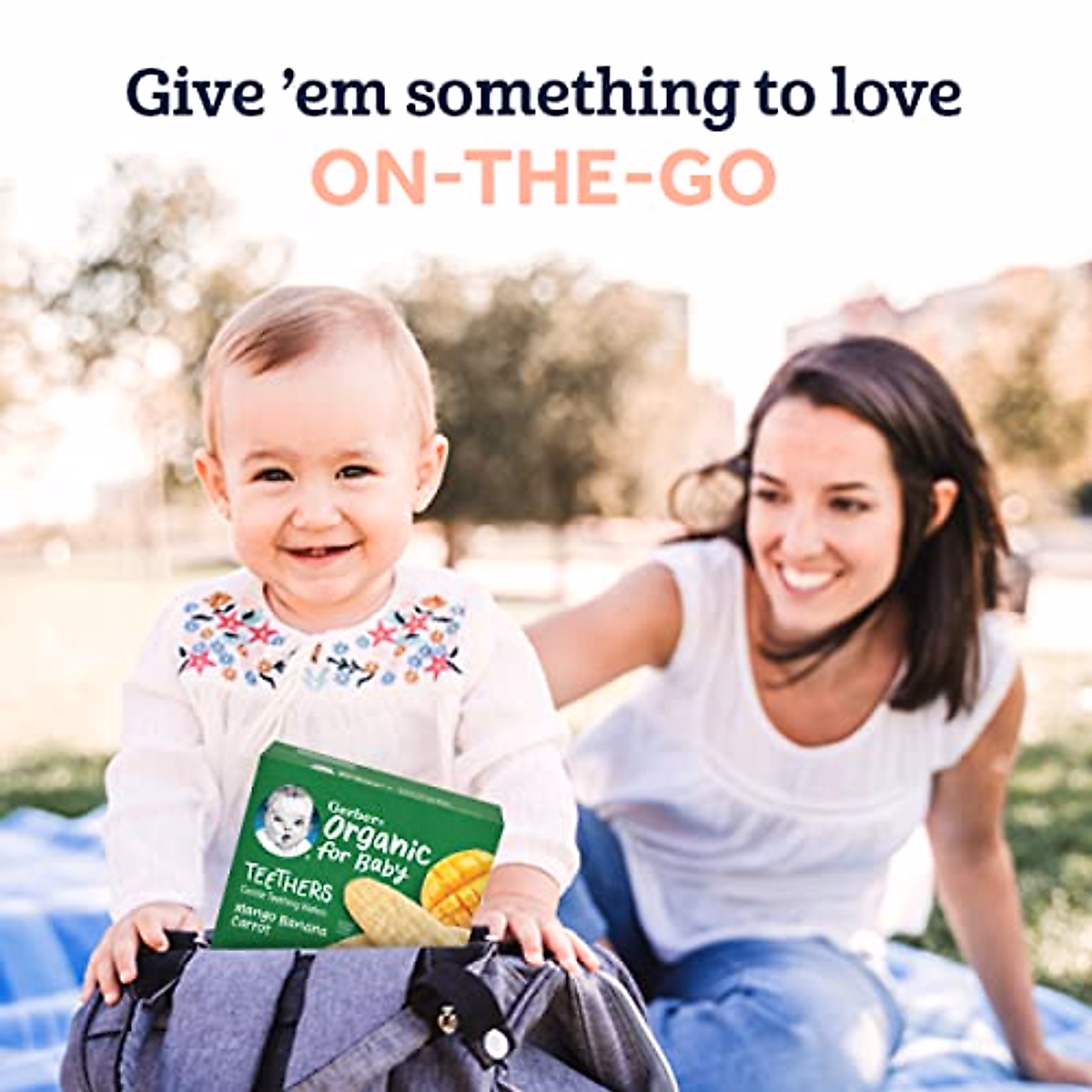 Gerber Organic for Baby Teethers, Mango Banana Carrot, Gentle Teething Wafers, Made with Non-GMO Ingredients, 12 Individually Wrapped 2 Packs Per Box (Pack of 2 Boxes)