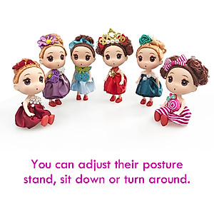 Jumbo Easter Eggs Basket Stuffers with Fashion Beauty Doll and Stickers for Girls Toddler Kids