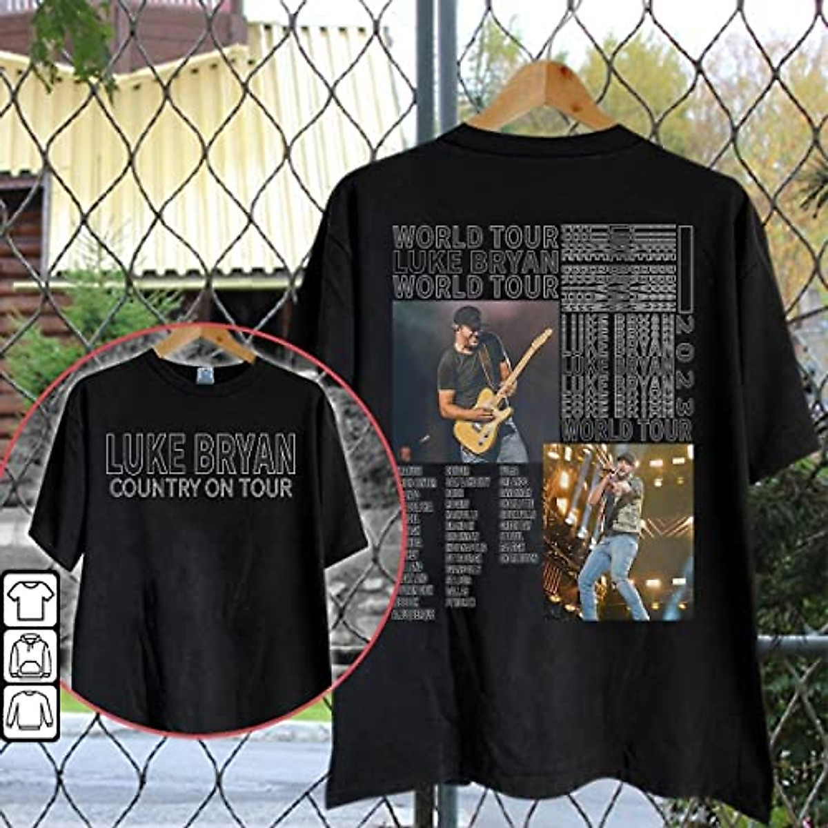 Luke%Bry%an Shirt Country On Tour 2023 Shirts Luke%Bry%an Music Concert Double Sides Shirt Luke%Bry%an Tour 2023 T-shirt, Sweatshirt, Hoodie, Long Sleeve, Tank Top Gift For Fans
