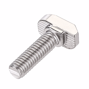 uxcell M6x25mm T-Slot Drop-in Stud Sliding Bolt Screw Carbon Steel for 30 Series Aluminum Profile 8pcs