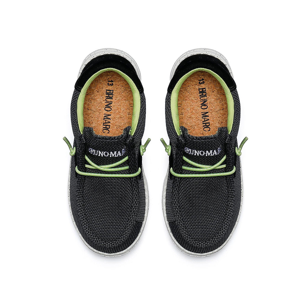 Bruno Marc Boys Slip-On Casual Comfortable Lightweight Loafer Shoes, Black - 13 Little Kid (SBLS2213K)