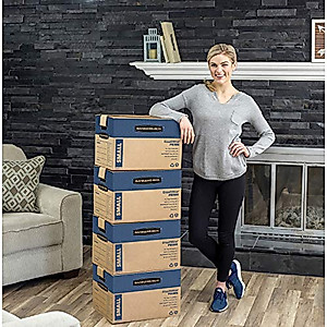 Bankers Box SmoothMove Prime Moving Boxes, Medium, 8-Pack, (0062806)