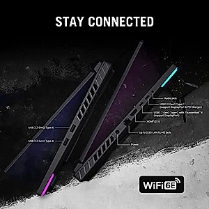 ASUS 2023 ROG Strix G16 16” 165Hz FHD+ Gaming Laptop PC 13th Intel 14-Core i7-13650HX 16GB DDR5 1TB SSD NVIDIA GeForce RTX 4060 8GB WiFi 6E RJ45 Thunderbolt HDMI2.1 RGB KB RJ45 Win 11 w/RE USB