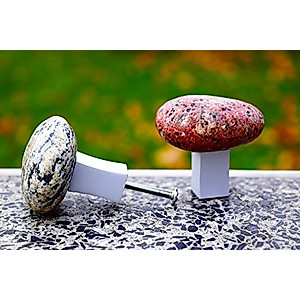 Stone knobs and pulls. Beach Stone Kitchen Cabinet pull knob. Door handle. Stone Cabinet Knobs. Furniture knobs. Drawer Pull. 1 PCS