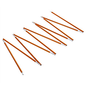 Health Gear Tent Pole Repair Kit, 3.6m Aluminium Alloy Tent Pole Segments Replacement Tent Building Supporting Rod for Camping Hiking Backpacking Tent, 2pcs